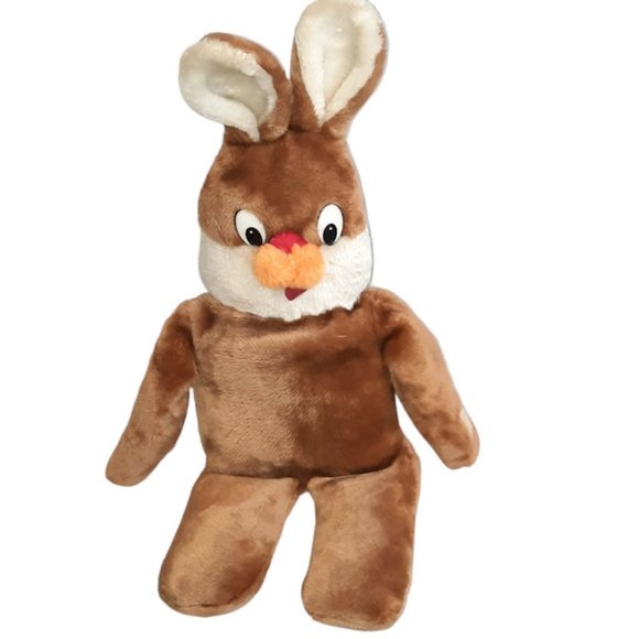 P.I.I. | Toys | Vintage Pii Brown Flat Bunny Rabbit Red Tongue Plush ...